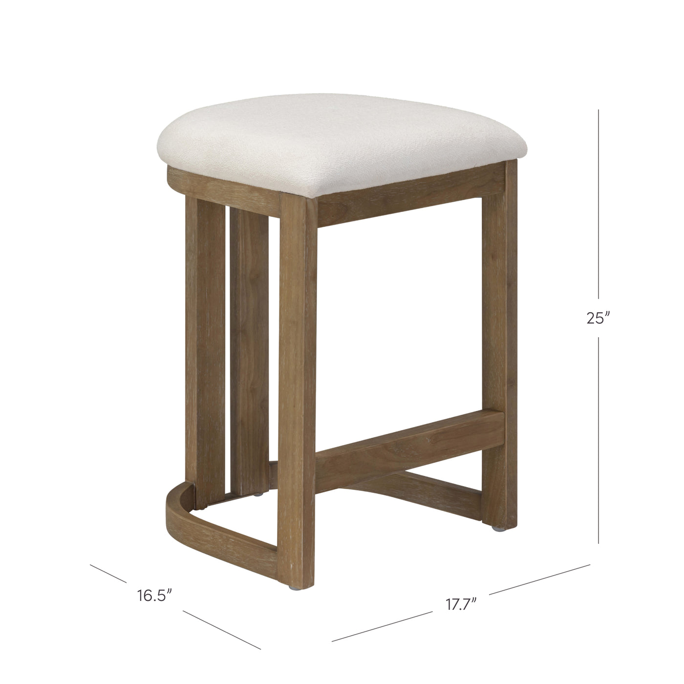 Veya Bar Stool Wooden Light Brown Set of 2 | Nathan James