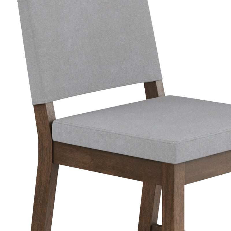 Linus Modern Light Gray Set of 4 Bar Stools with Back | Nathan James