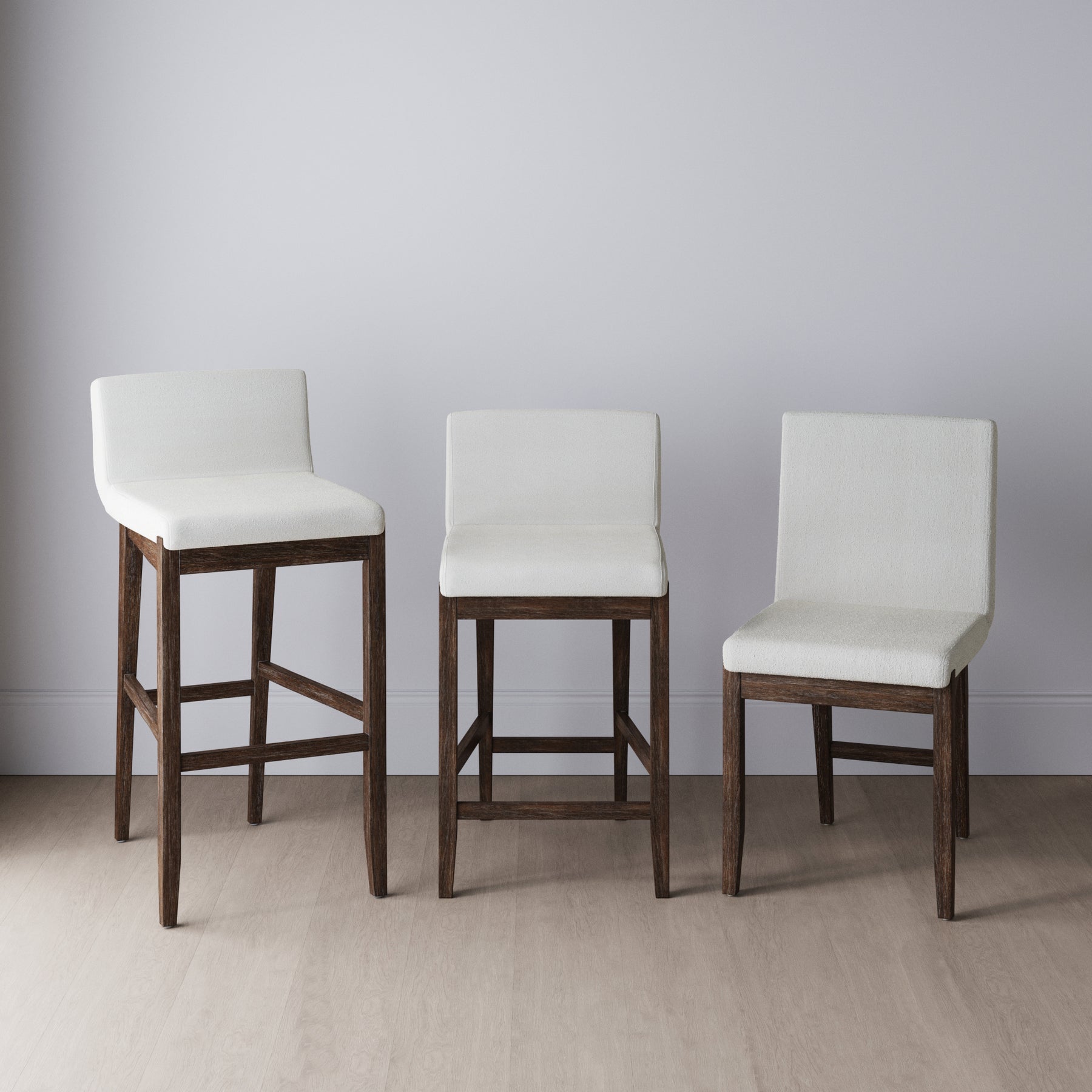 Gracie Scandinavian Bar Height Bar Stool Set of 2 | Nathan James