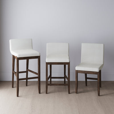 Gracie Scandinavian Bar Height Bar Stool Set of 3 | Nathan James