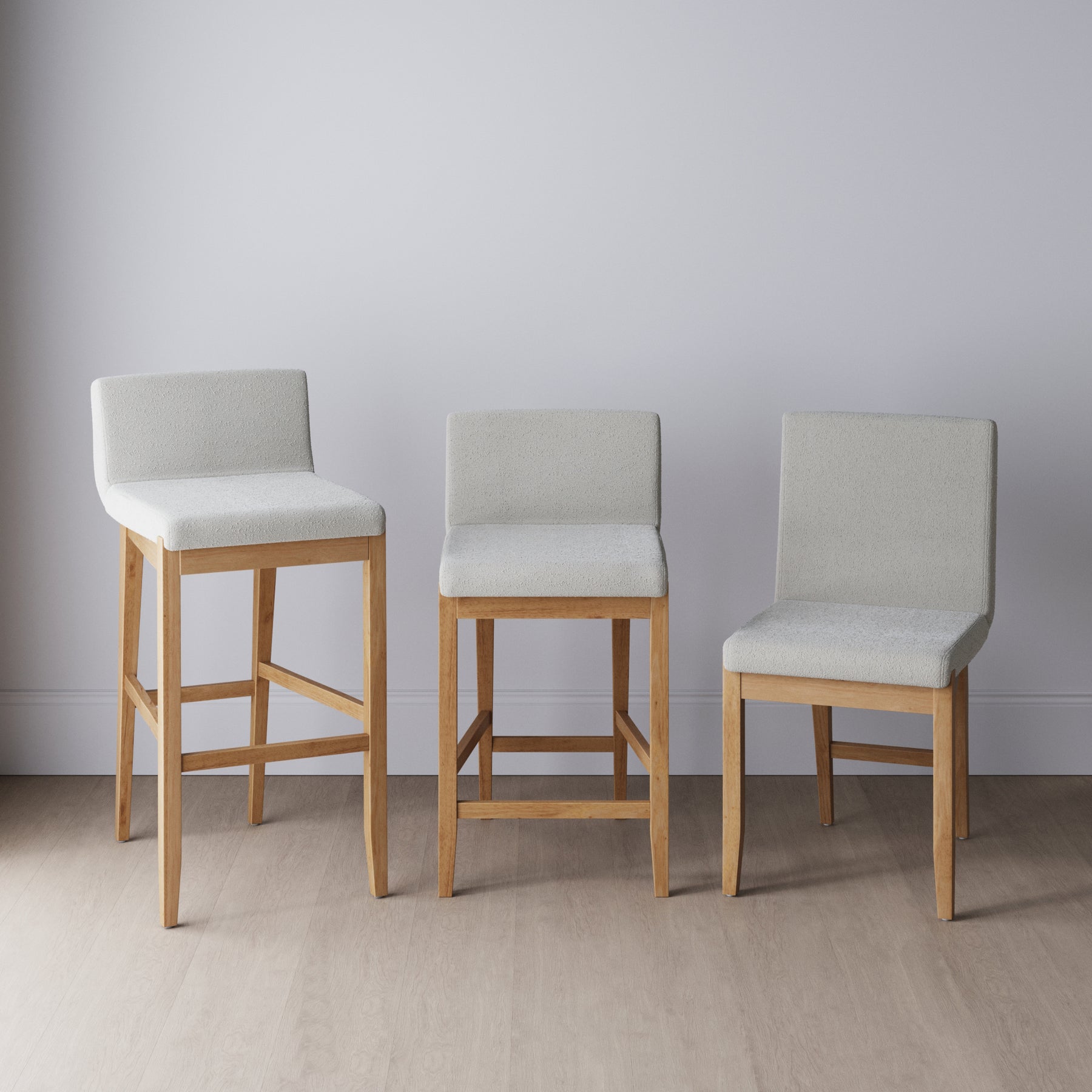 Gracie Bar Height Bar Stool Warm Pine Set of 4 | Nathan James