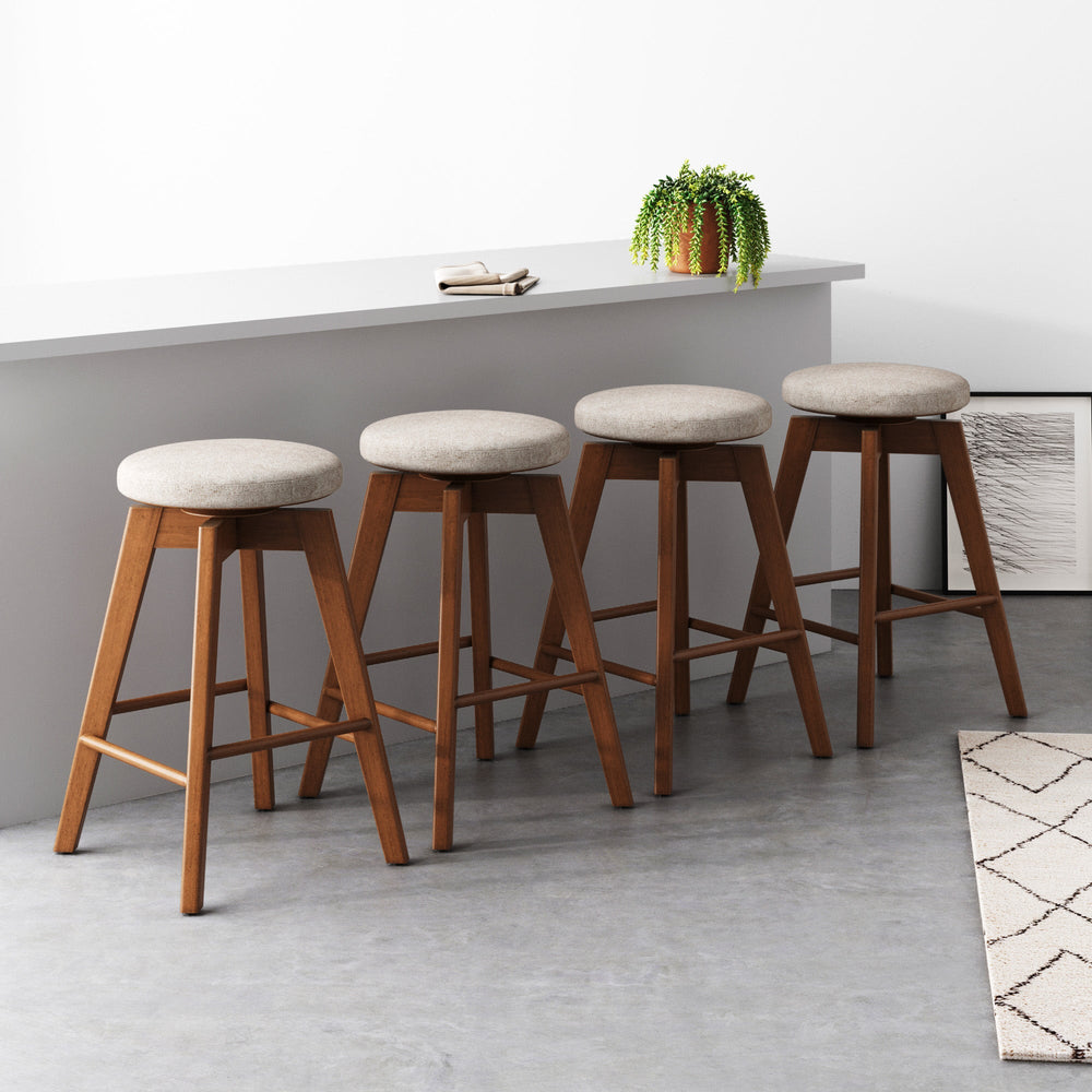 Amalia Backless Antique Coffee Bar Stool Set of 4 | Nathan James