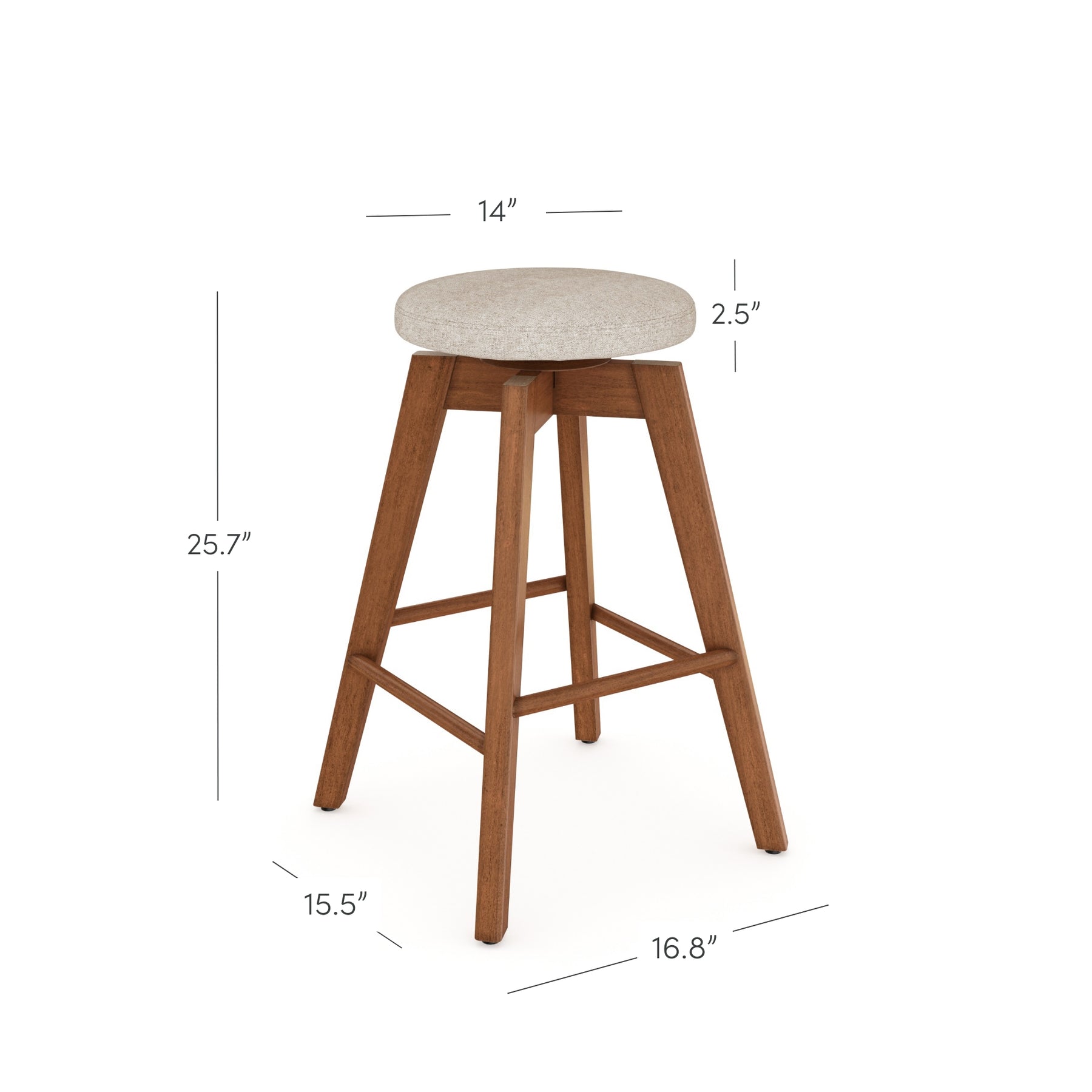 Amalia Backless Antique Coffee Bar Stool Set of 3 | Nathan James
