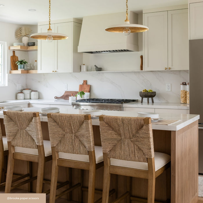 Beacon Boho Seagrass Counter Height Bar Stool Set of 3 | Nathan James