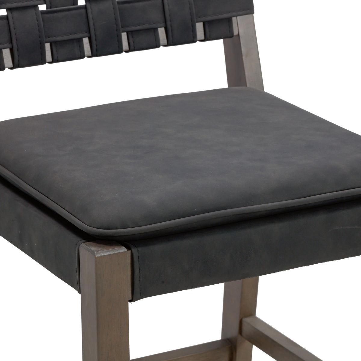 Cohen Black Bar Stool with Back Set of 3 | Nathan James