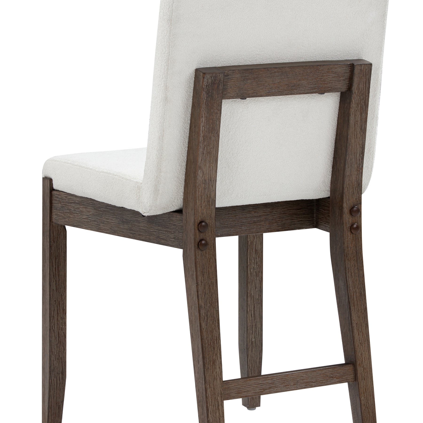 Gracie Scandinavian Dining Chair Boucle Exposed Back | Nathan James