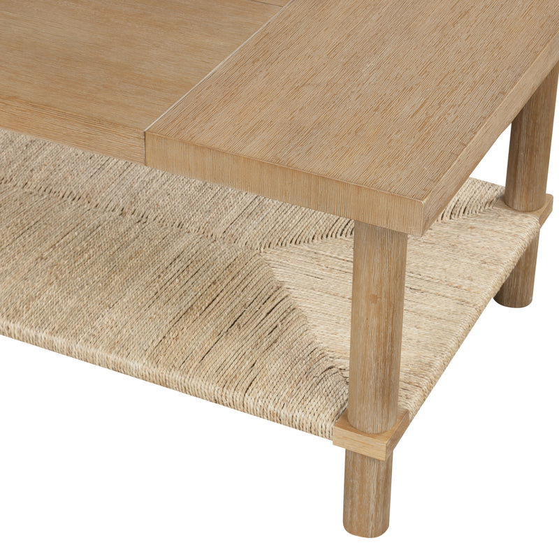 Beacon Boho Seagrass & Wood Coffee Table | Nathan James