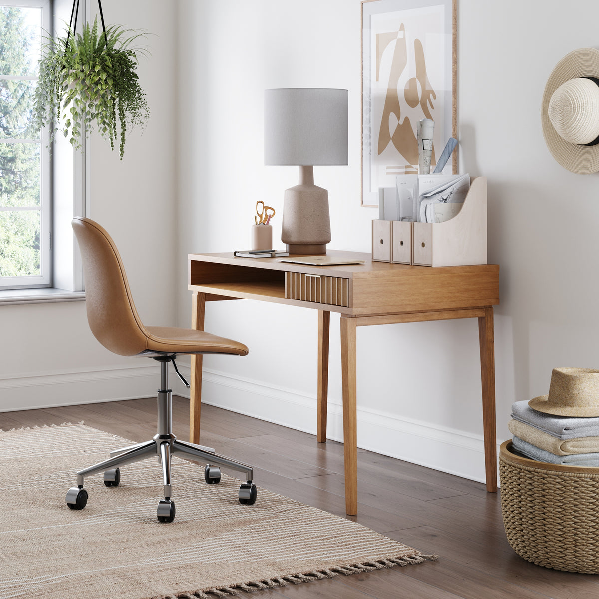 Jasper Bohemian Small Writing Wood Desk | Nathan James