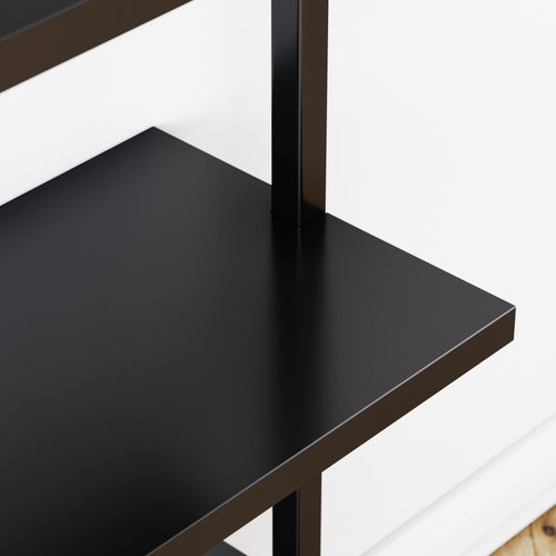 Theo Modern Industrial Bookcase Wood & Metal Set of 3 | Nathan James
