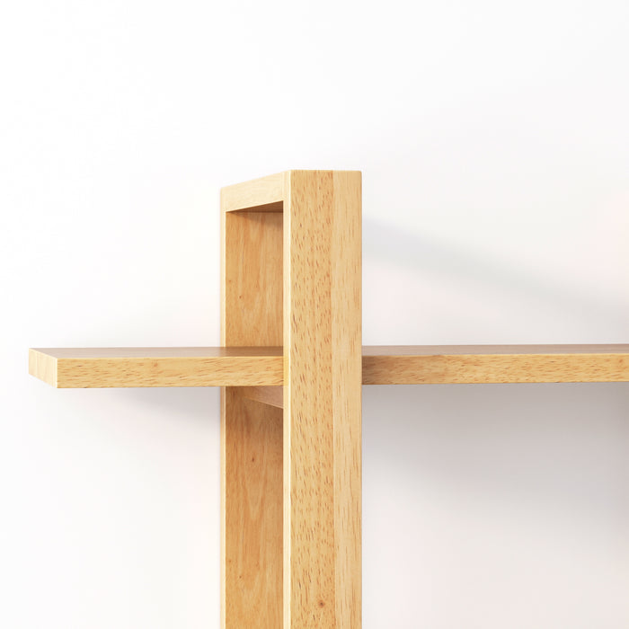 Benji Wood Floating Index Wall Shelf | Warm Pine | Nathan James