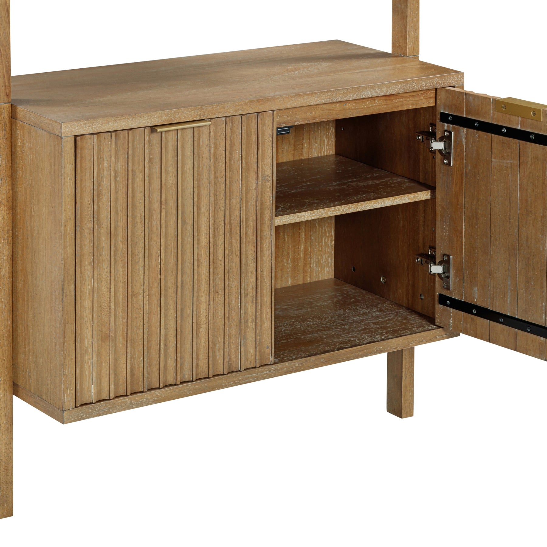 Jasper Solid Wood Wall Mounted 3-Shelf Boho Bookshelf | Nathan James