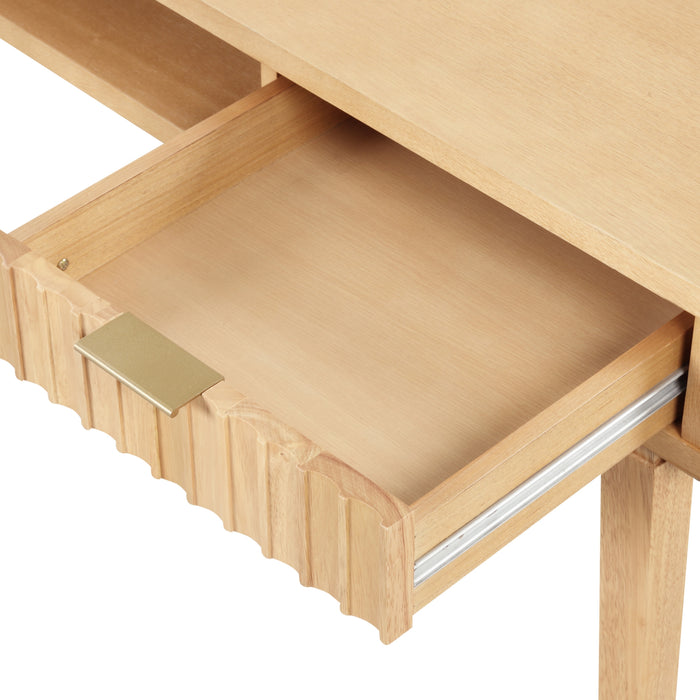 Jasper Bohemian Fluted Desk Wall Unit with Bookshelves | Nathan James