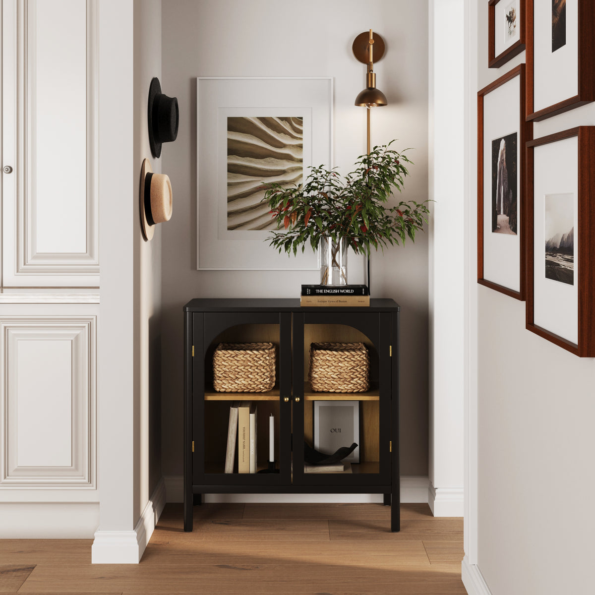 Mason Wood Storage Cabinet Credenza Sideboard | Nathan James