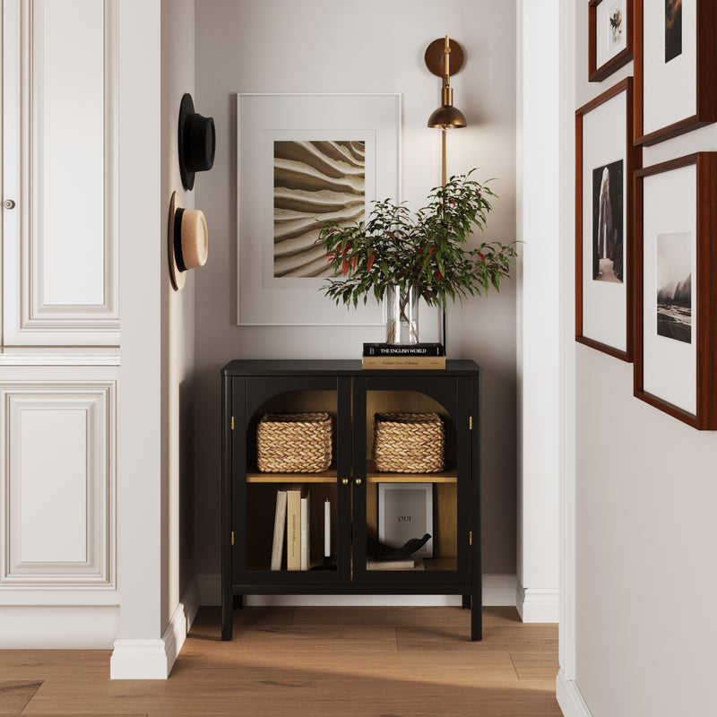 Mason Wood Storage Cabinet Credenza Sideboard | Nathan James