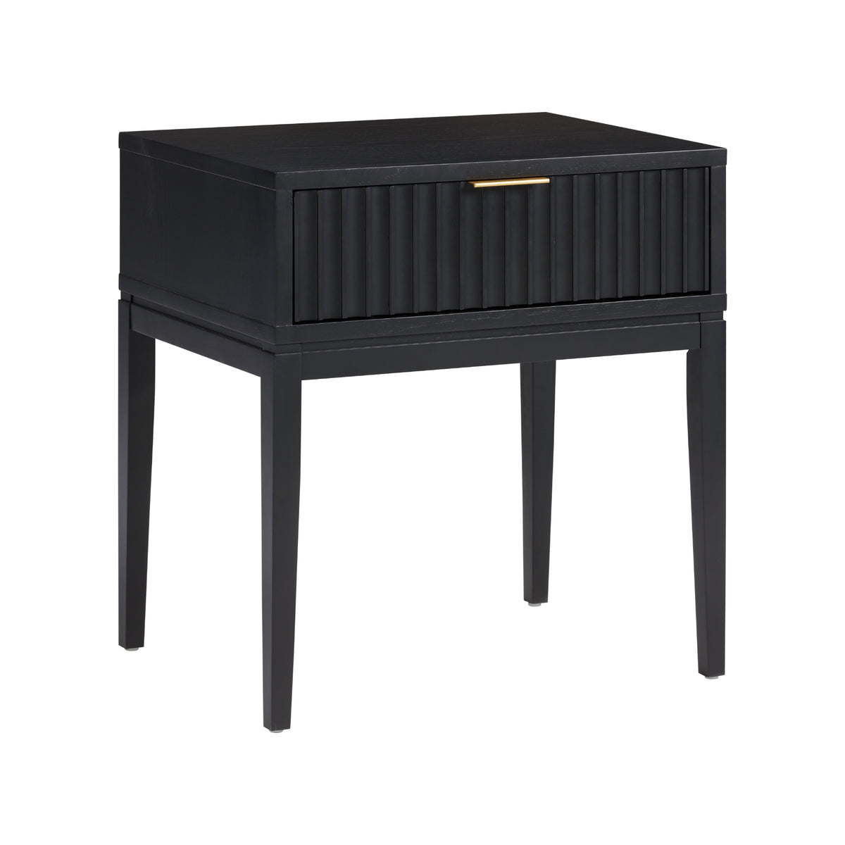 Jasper Bohemian Fluted Set of 2 Nightstands Black Oak | Nathan James